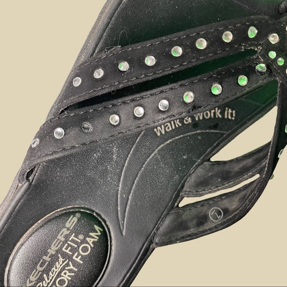 Skechers | Shoes | Skechers Rhinestone Sandals | Poshmark